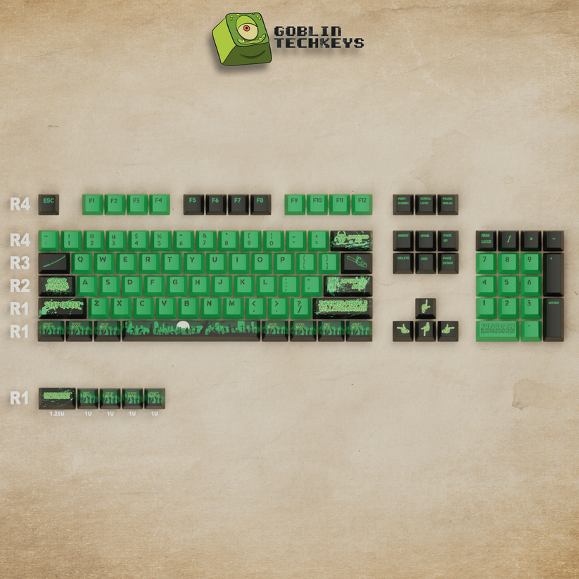 Zombie Keycaps | Ghost Keycaps – Goblintechkeys