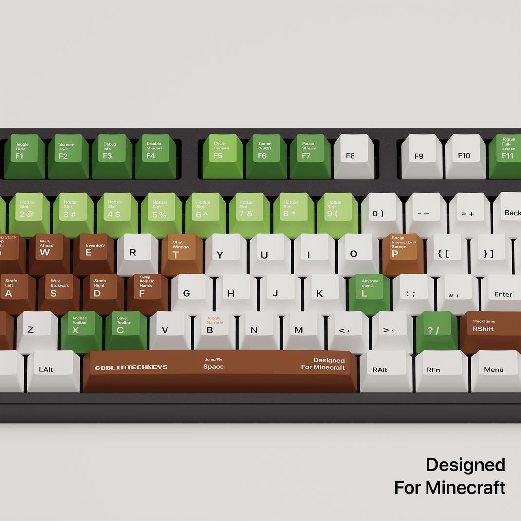 Mechanische Tastatur mit Minecraft-Tastenkombinationen [MAC & PC ...