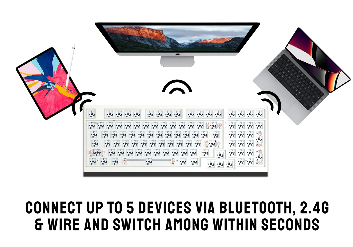 Alpha 98 - 96% Wireless Mechanical Keyboard Barebone Kit – Goblintechkeys