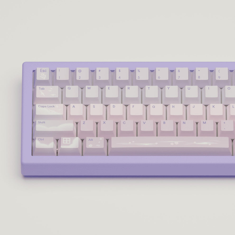 Aesthetic Sky Design Keycaps and Mechanical Keyboard – Goblintechkeys