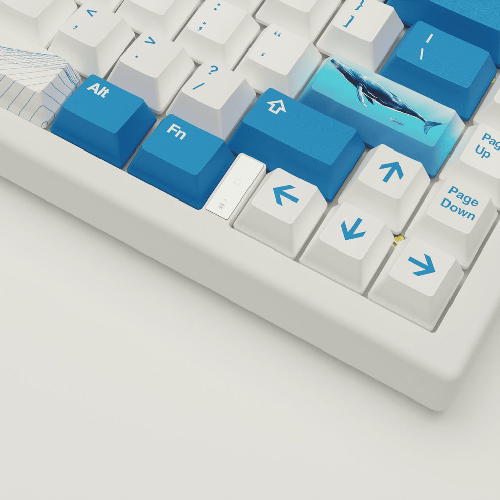 Blue Whale Design Keycaps and Mechanical Keyboard – Goblintechkeys