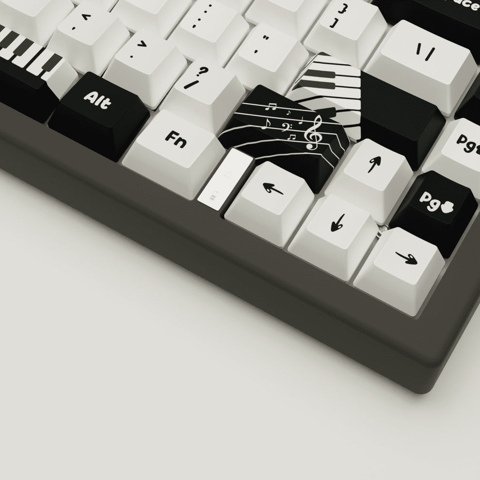 Classic Piano Design Keycaps and Mechanical Keyboard – Goblintechkeys