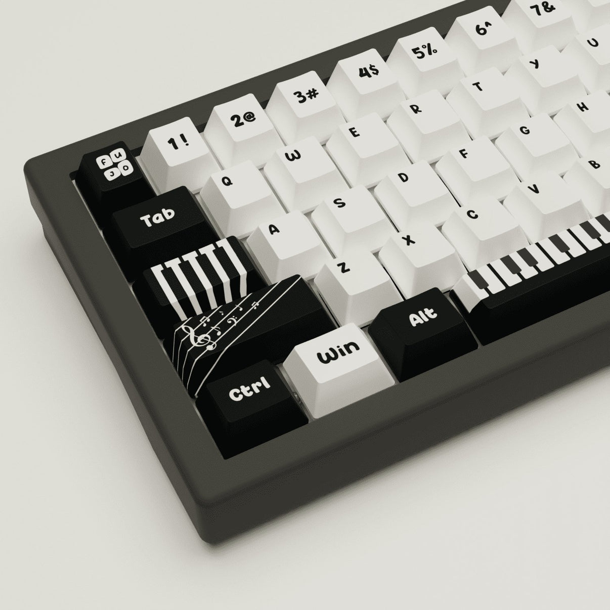 Classic Piano Design Keycaps and Mechanical Keyboard – Goblintechkeys