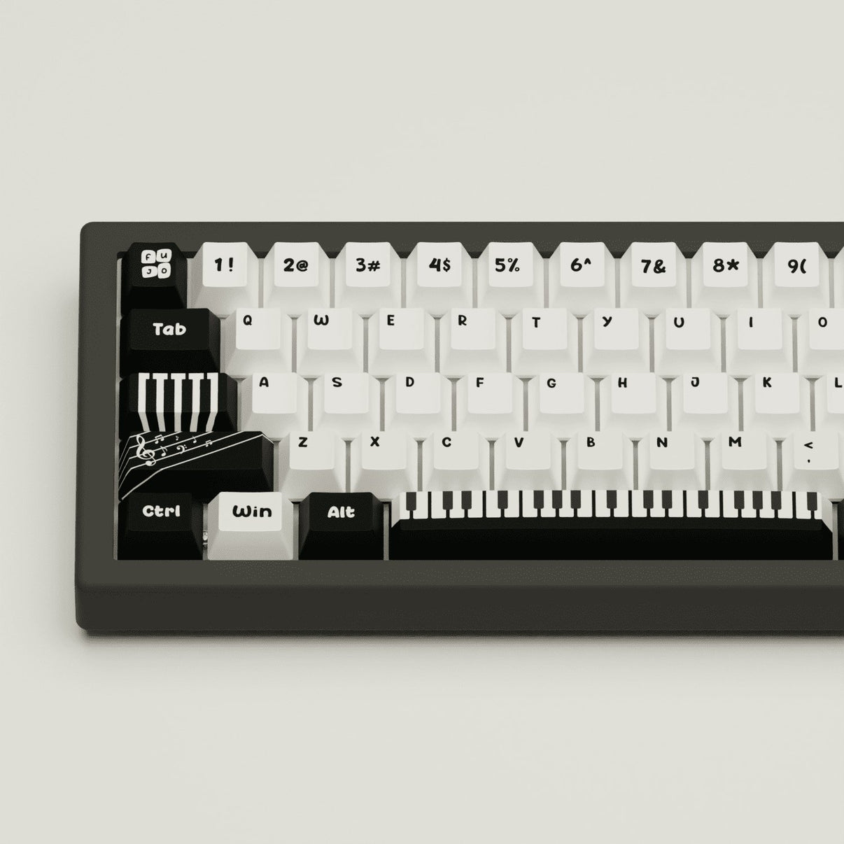 Classic Piano Design Keycaps and Mechanical Keyboard – Goblintechkeys