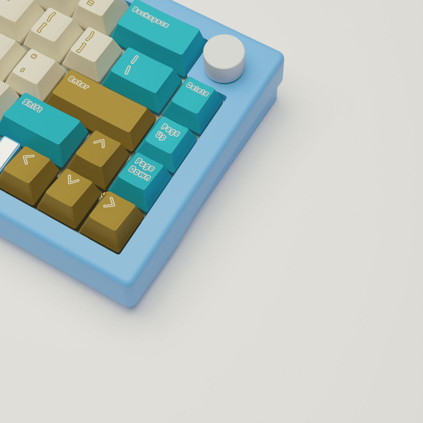 Creamy Blue Design Keycaps and Mechanical Keyboard – Goblintechkeys