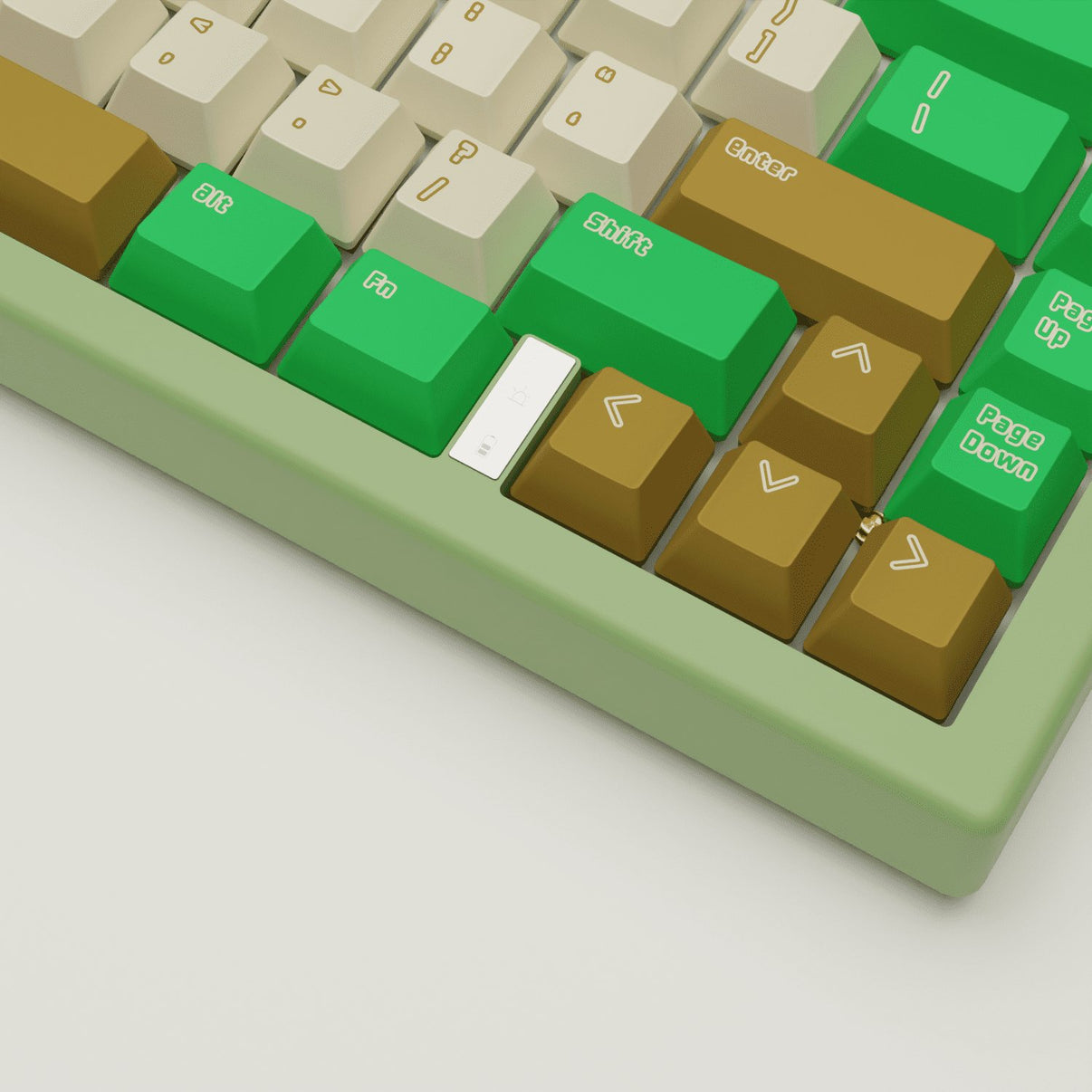Creamy Green Design Keycaps and Mechanical Keyboard – Goblintechkeys