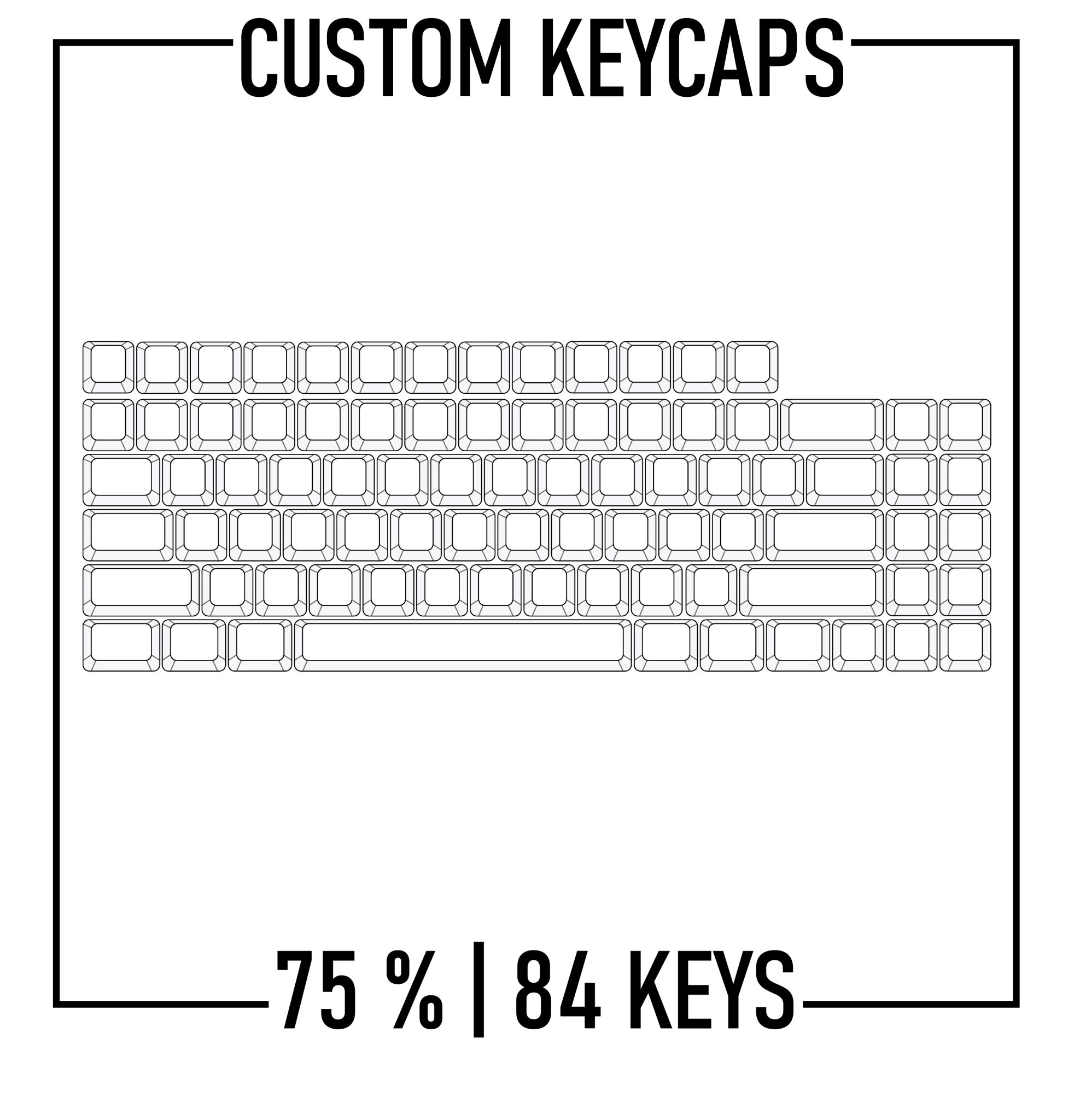 Design Studio - 75% Keyboard Custom Keycap set ( ANSI ) – Goblintechkeys