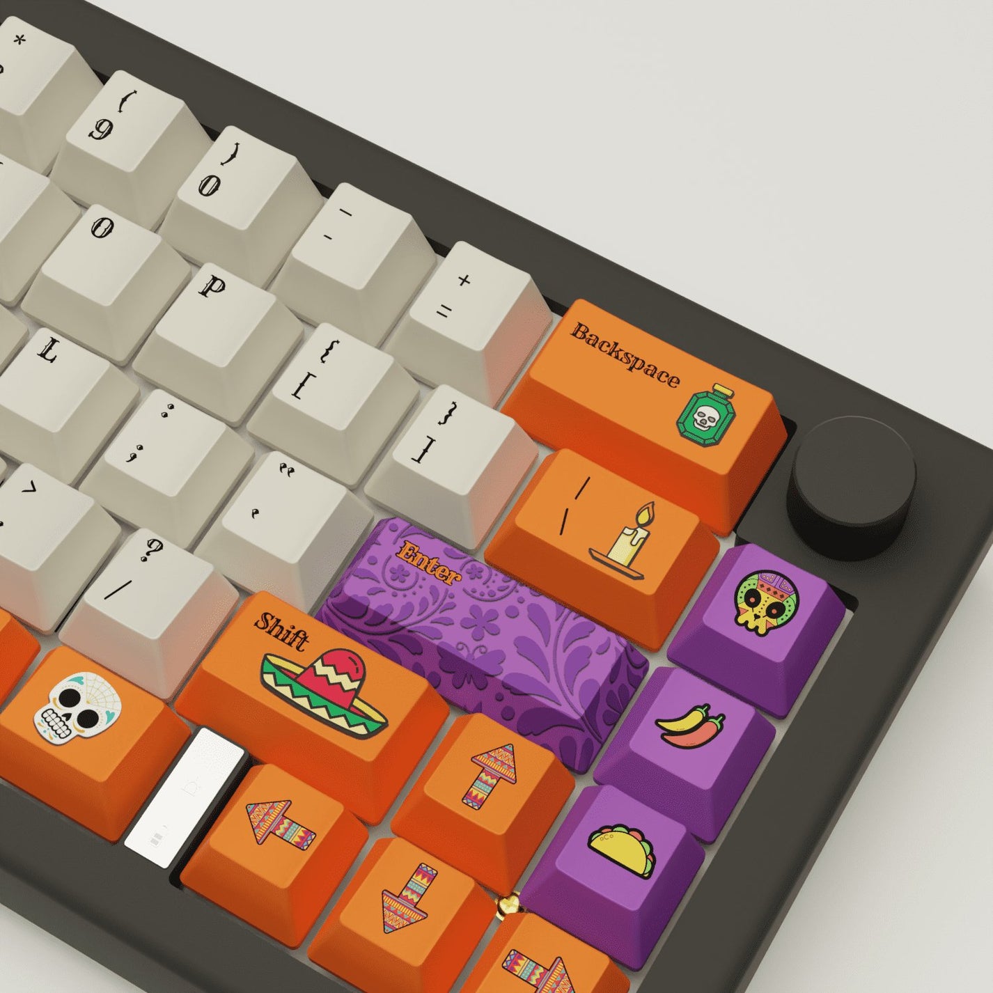 Dia De Muertos Design Keycaps and Mechanical Keyboard – Goblintechkeys