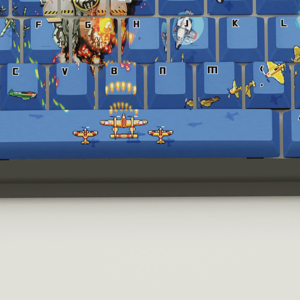Fighter Arcade Design Keycaps and Mechanical Keyboard – Goblintechkeys
