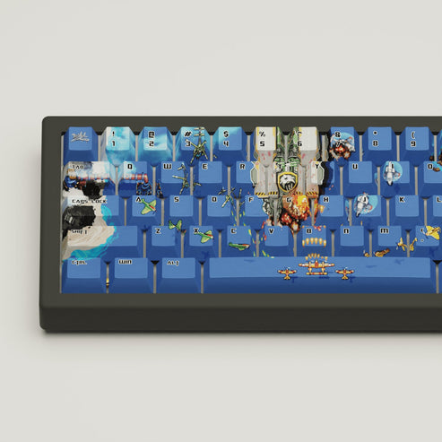 Fighter Arcade Design Keycaps and Mechanical Keyboard – Goblintechkeys