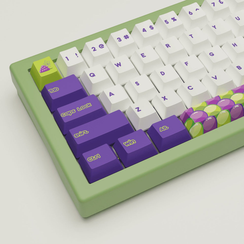 Grape Design Keycaps & Mechanical Keyboard – Goblintechkeys