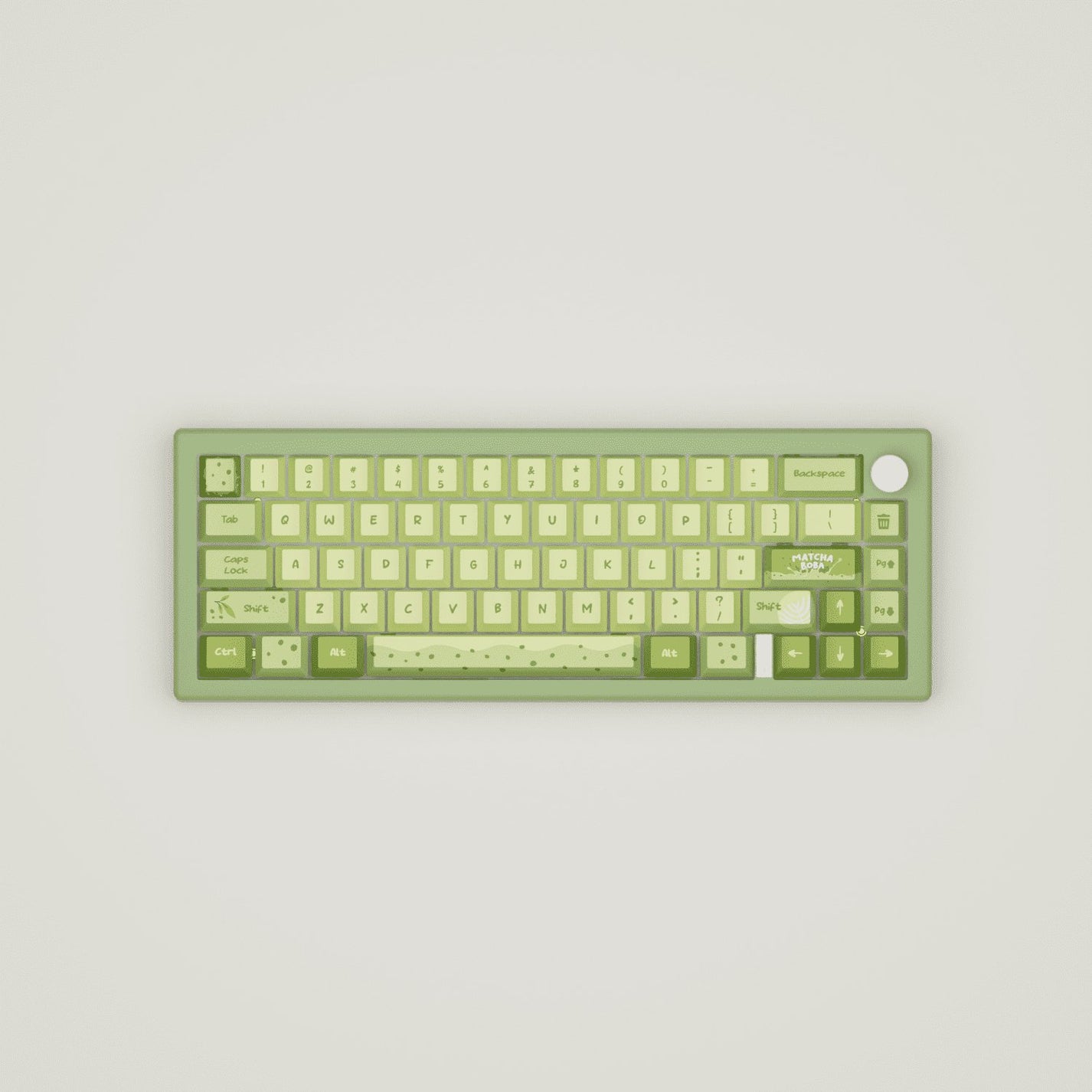 Matcha Boba Design Keycaps and Mechanical Keyboard – Goblintechkeys