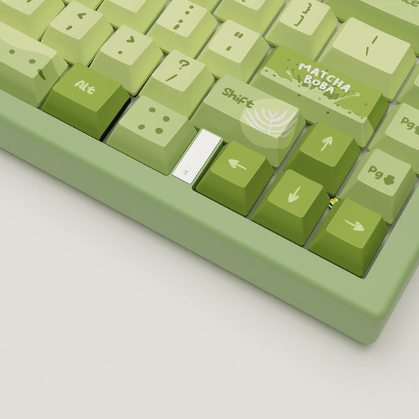 Matcha Boba Design Keycaps and Mechanical Keyboard – Goblintechkeys