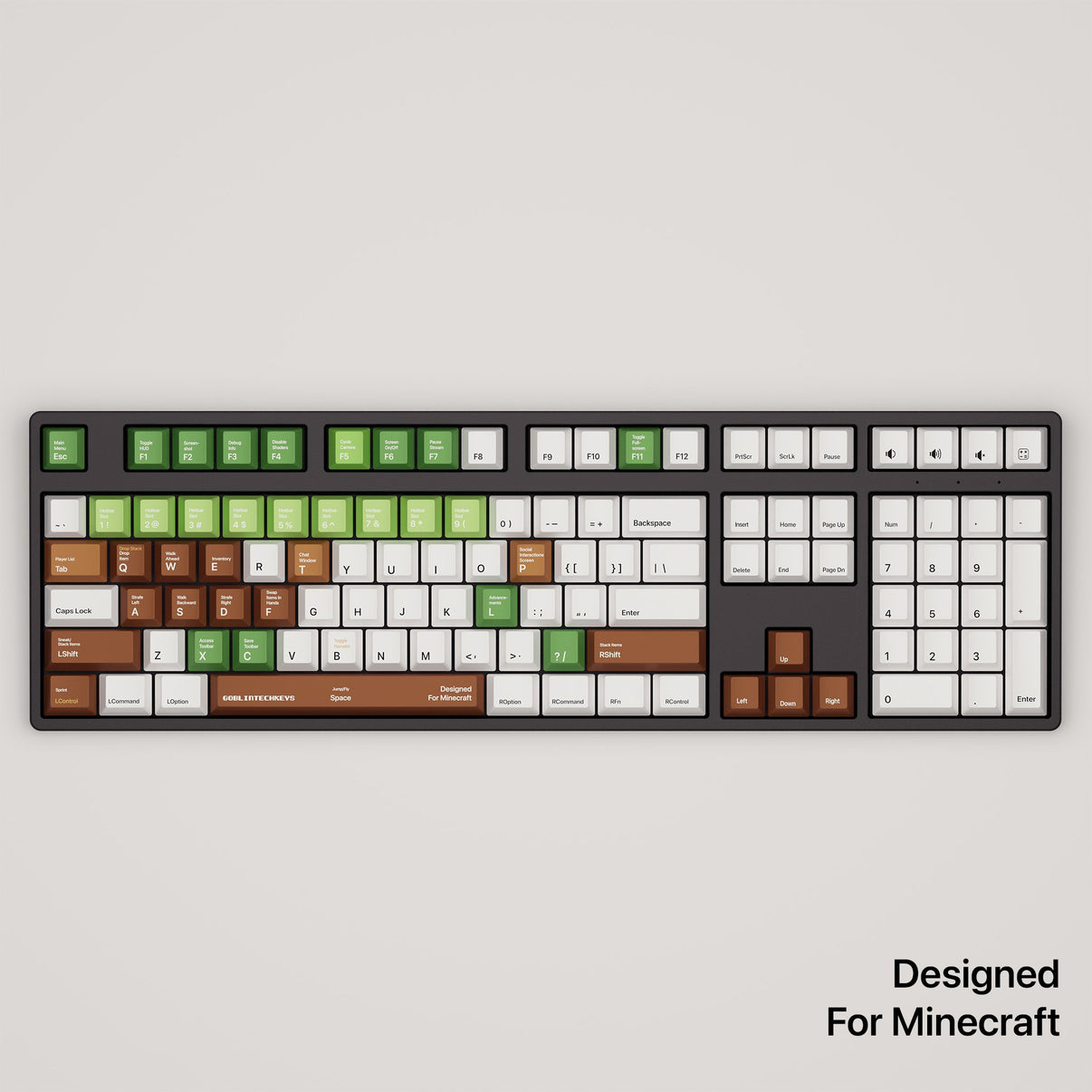 Mechanische Tastatur mit Minecraft-Tastenkombinationen [MAC & PC ...