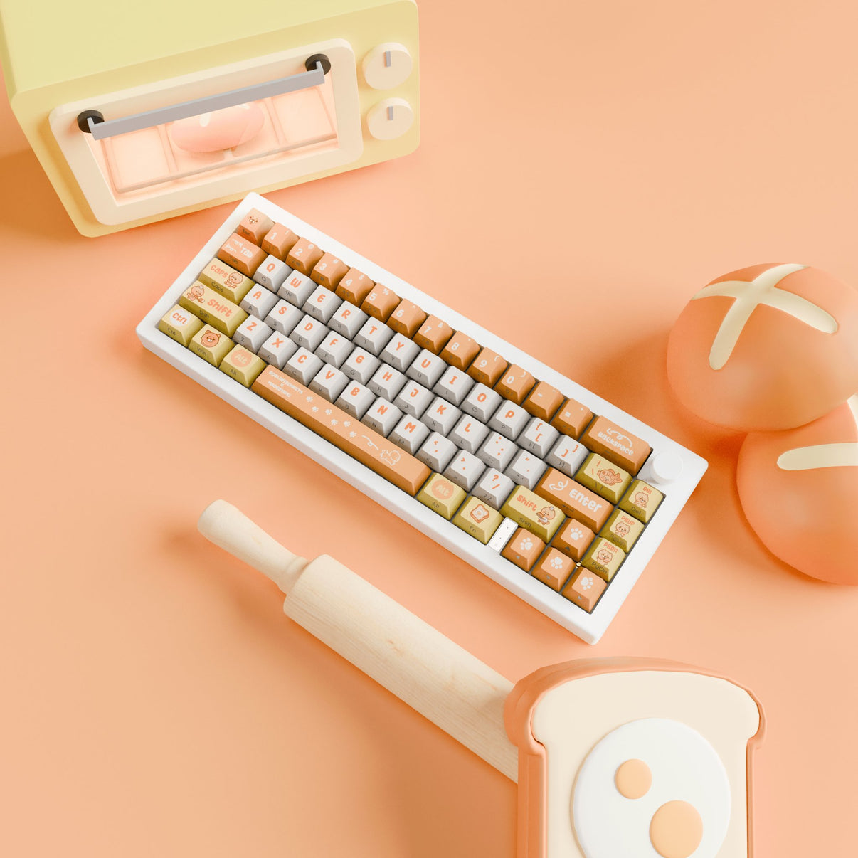 Mocha's Bakery Keycaps - cuteness overload – Goblintechkeys