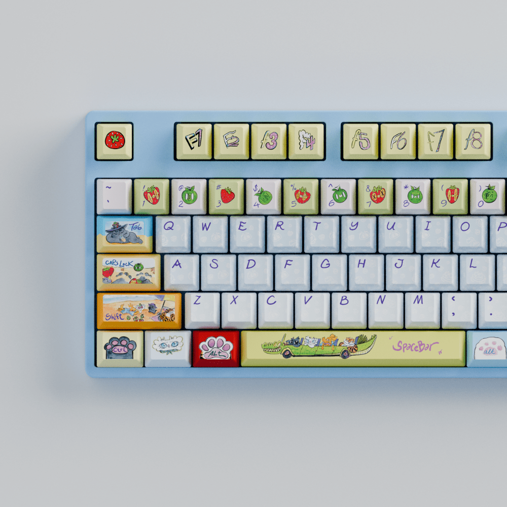 Myni Mart Family Summer Holiday 80% RGB Mechanical Keyboard(Collabs ...