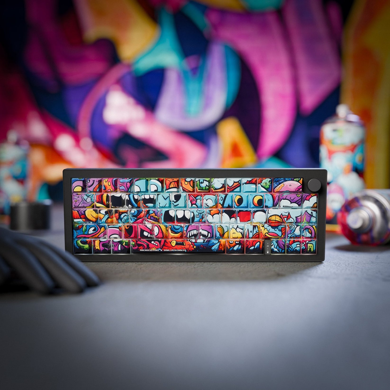 Nachocustomz friends 65% Keyboard(Goblin-colabs) – Goblintechkeys