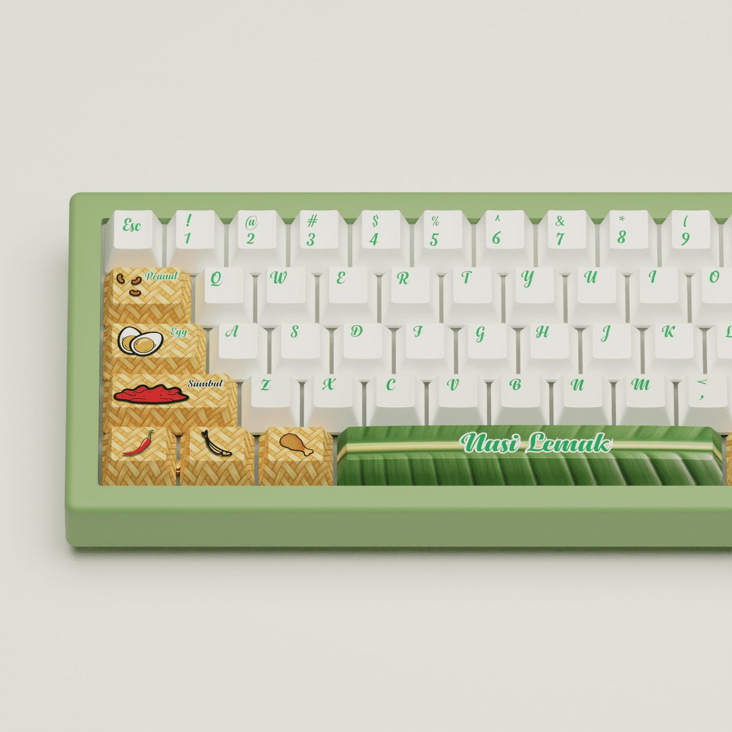 Nasi Lemak Design Keycaps and Mechanical Keyboard – Goblintechkeys