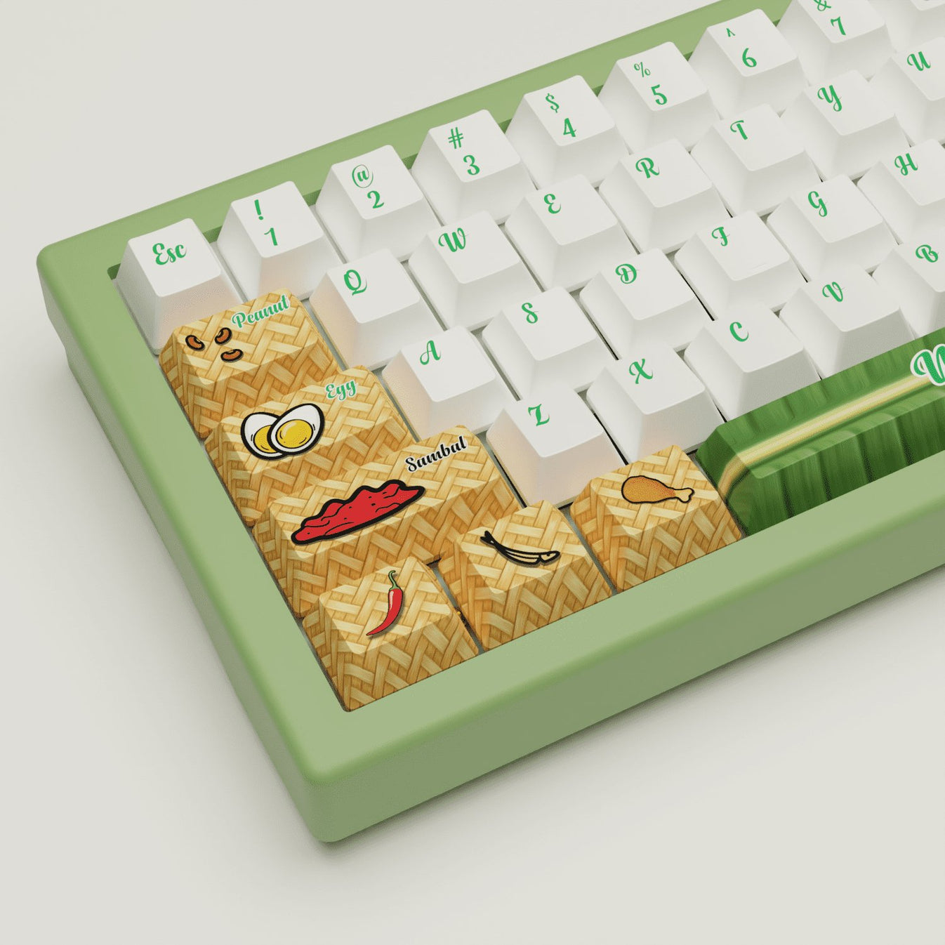 Nasi Lemak Design Keycaps and Mechanical Keyboard – Goblintechkeys