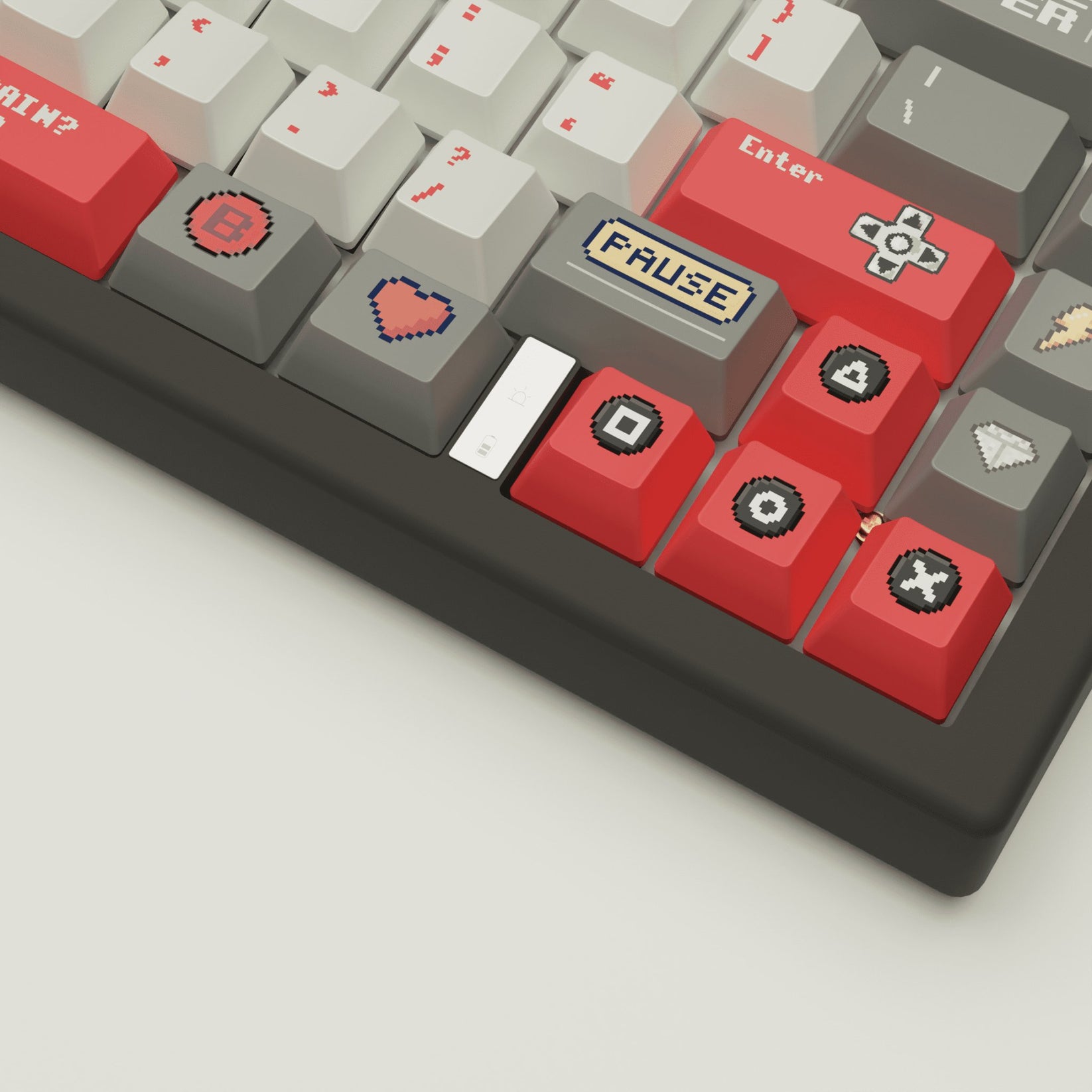 Pixel Game Design Keycaps and Mechanical Keyboard – Goblintechkeys