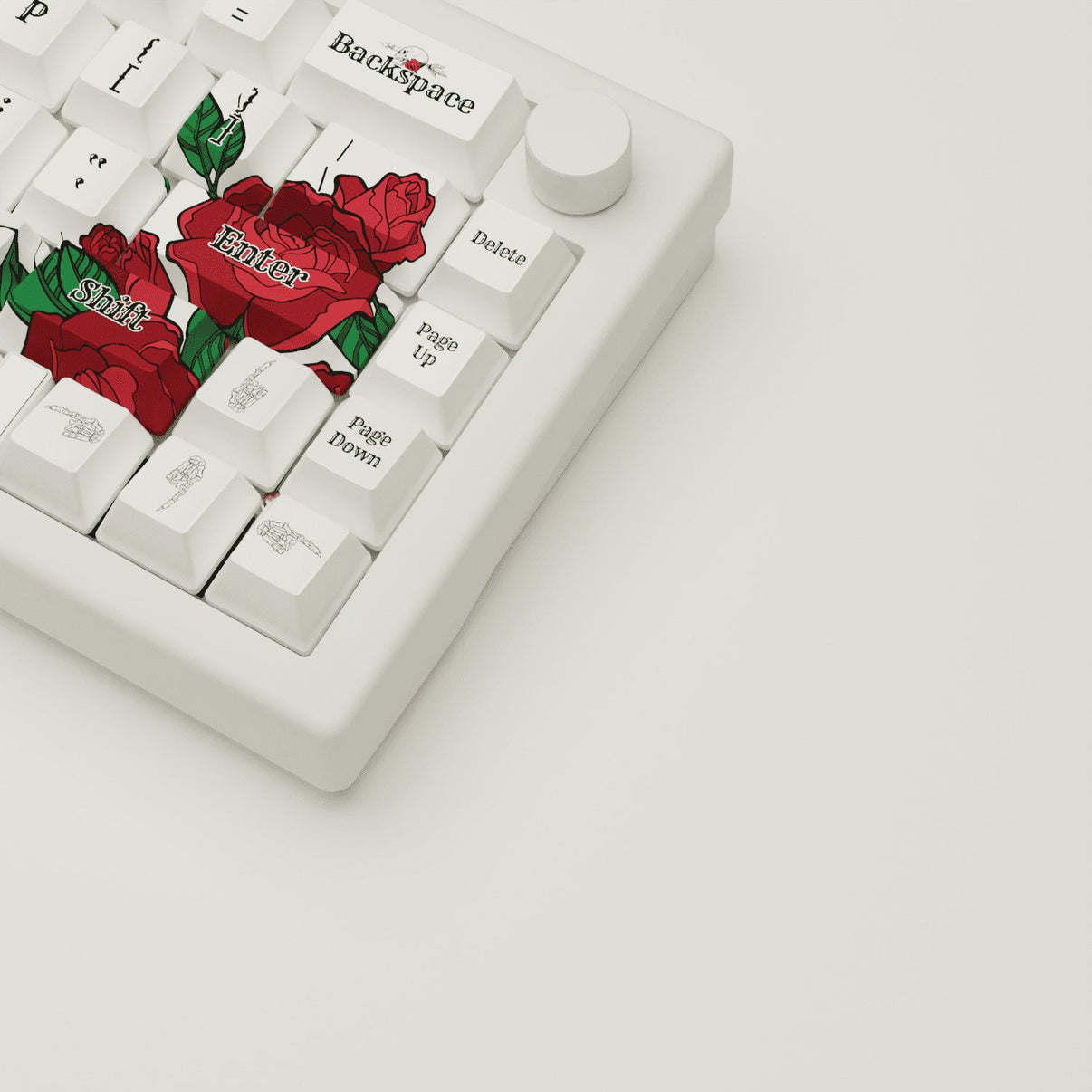 Skull & Roses Design Keycaps and Mechanical Keyboard – Goblintechkeys