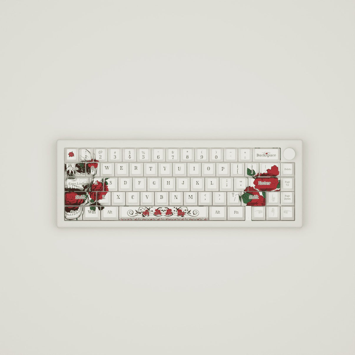 Skull & Roses Design Keycaps and Mechanical Keyboard – Goblintechkeys