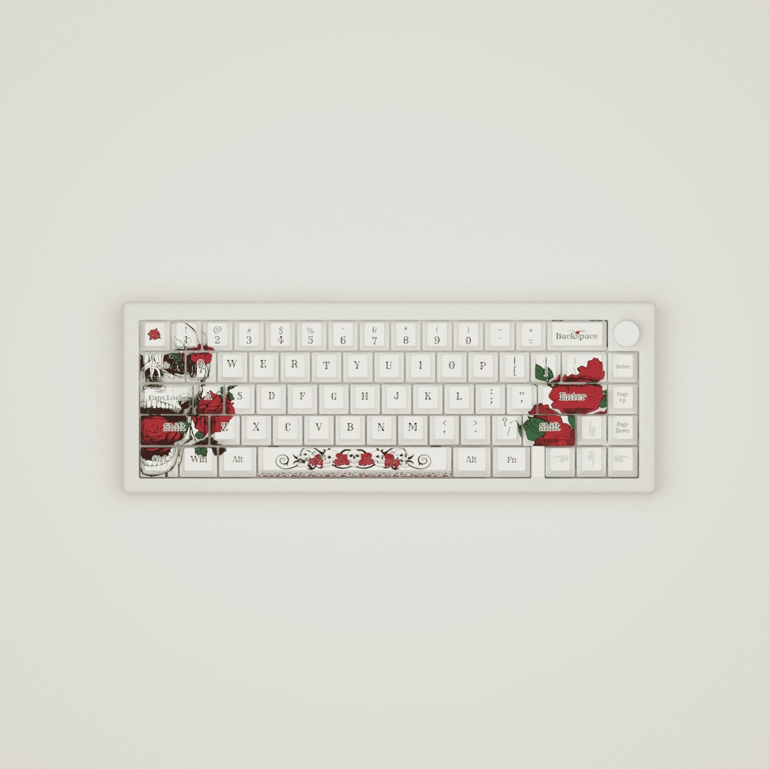 Skull & Roses Design Keycaps and Mechanical Keyboard – Goblintechkeys