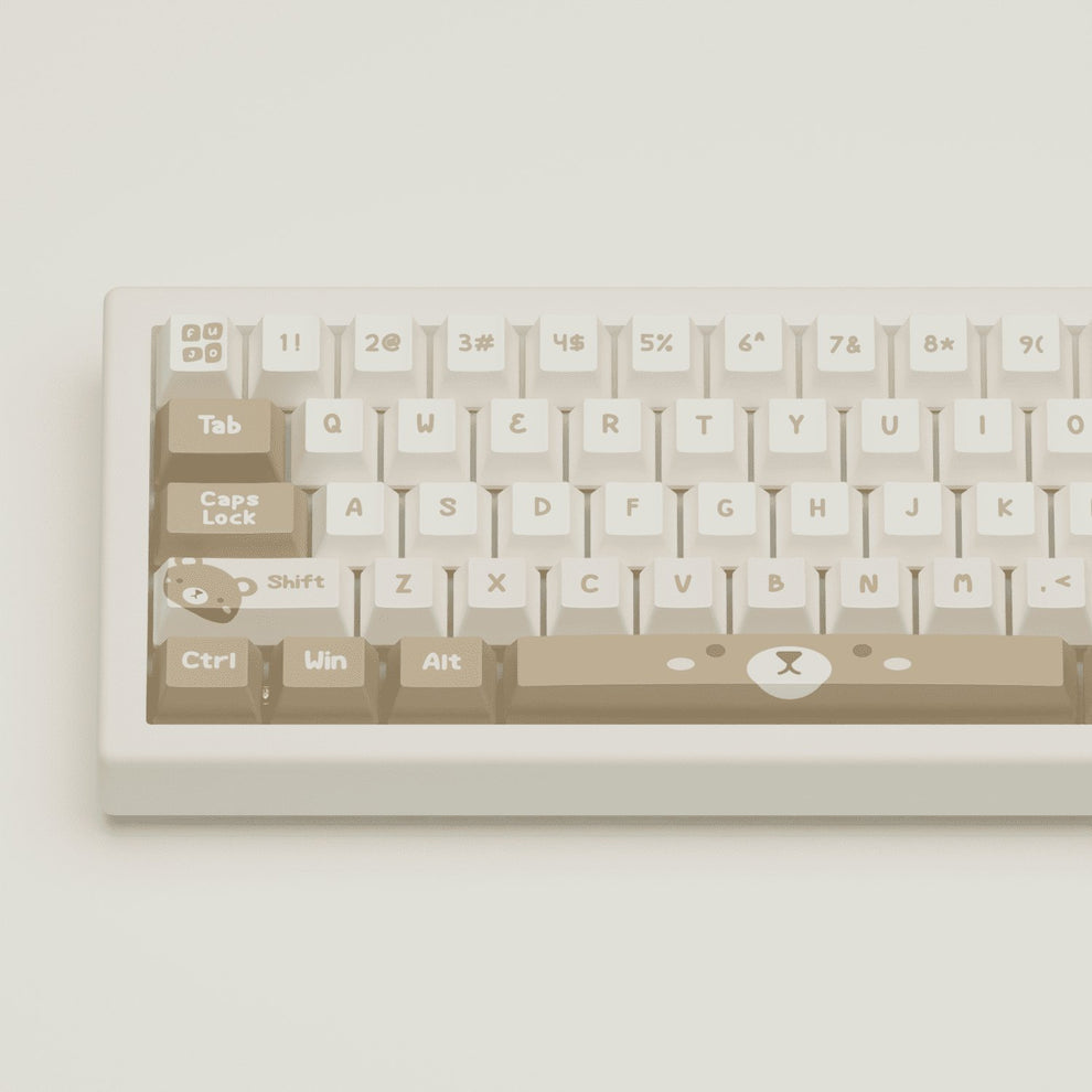 Teddy Bear Design Keycaps and Mechanical Keyboard – Goblintechkeys