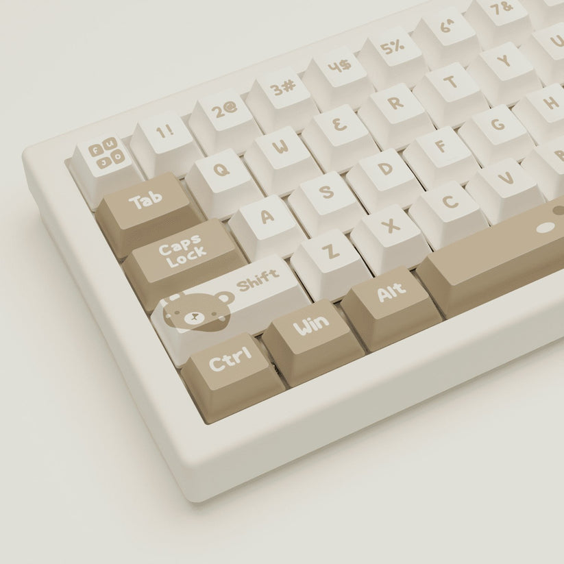 Teddy Bear Design Keycaps and Mechanical Keyboard – Goblintechkeys