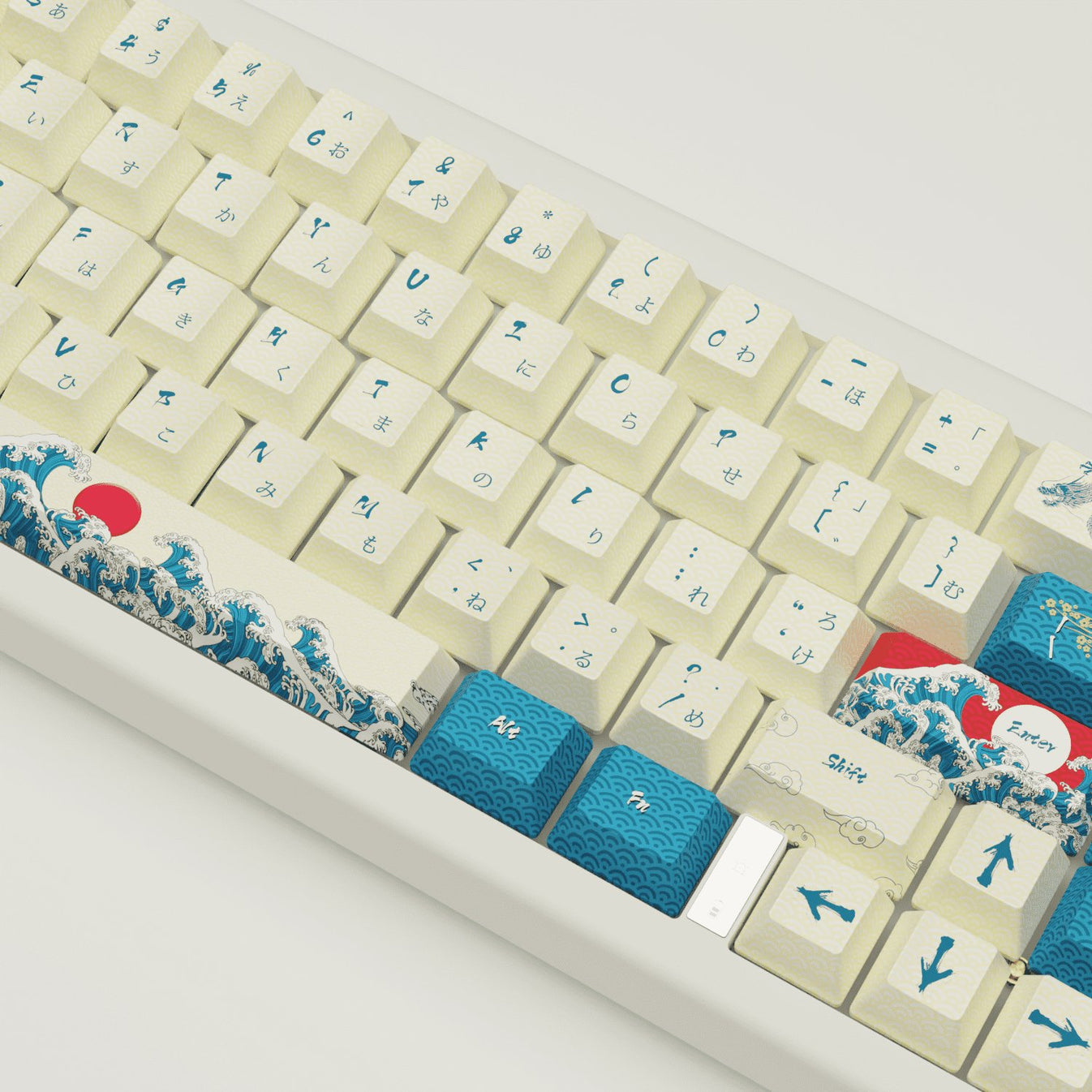 Japanese Wave Keycaps and Mechanical Keyboard – Goblintechkeys