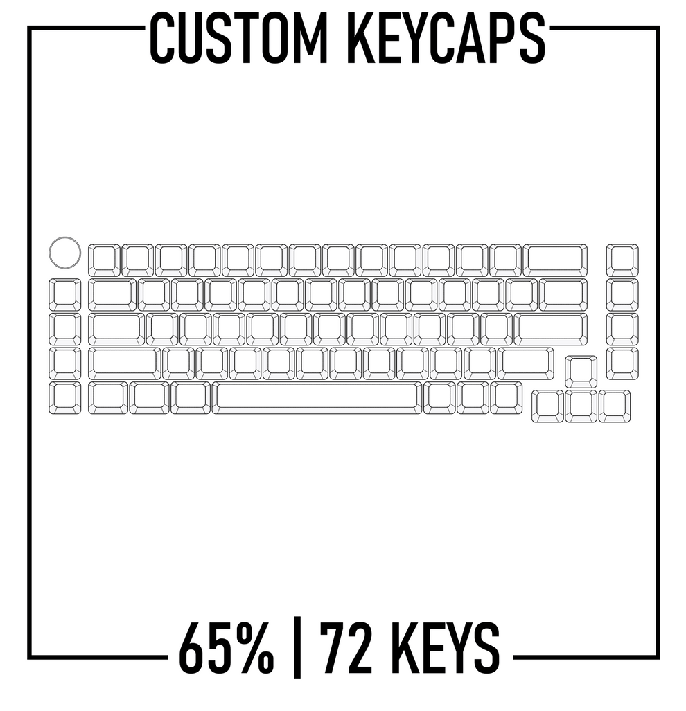 65% Custom Keycaps Set ( ANSI | 72 Keys ) – Goblintechkeys