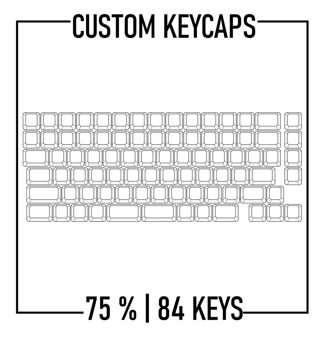 75% Custom PBT Keycap set( ANSI ) – Goblintechkeys