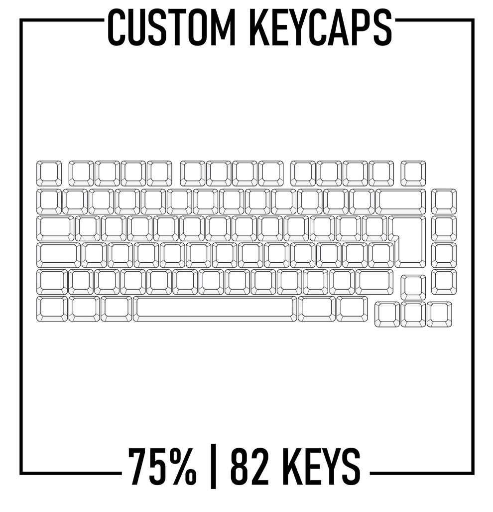 75% Custom Keycaps Set ( ISO | 82 Keys ) – Goblintechkeys