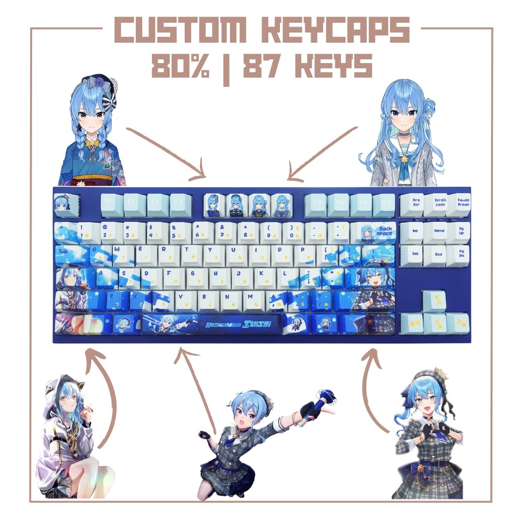 80% TKL Keyboard Custom Keycaps ( ANSI | 87 Keys ) – Goblintechkeys