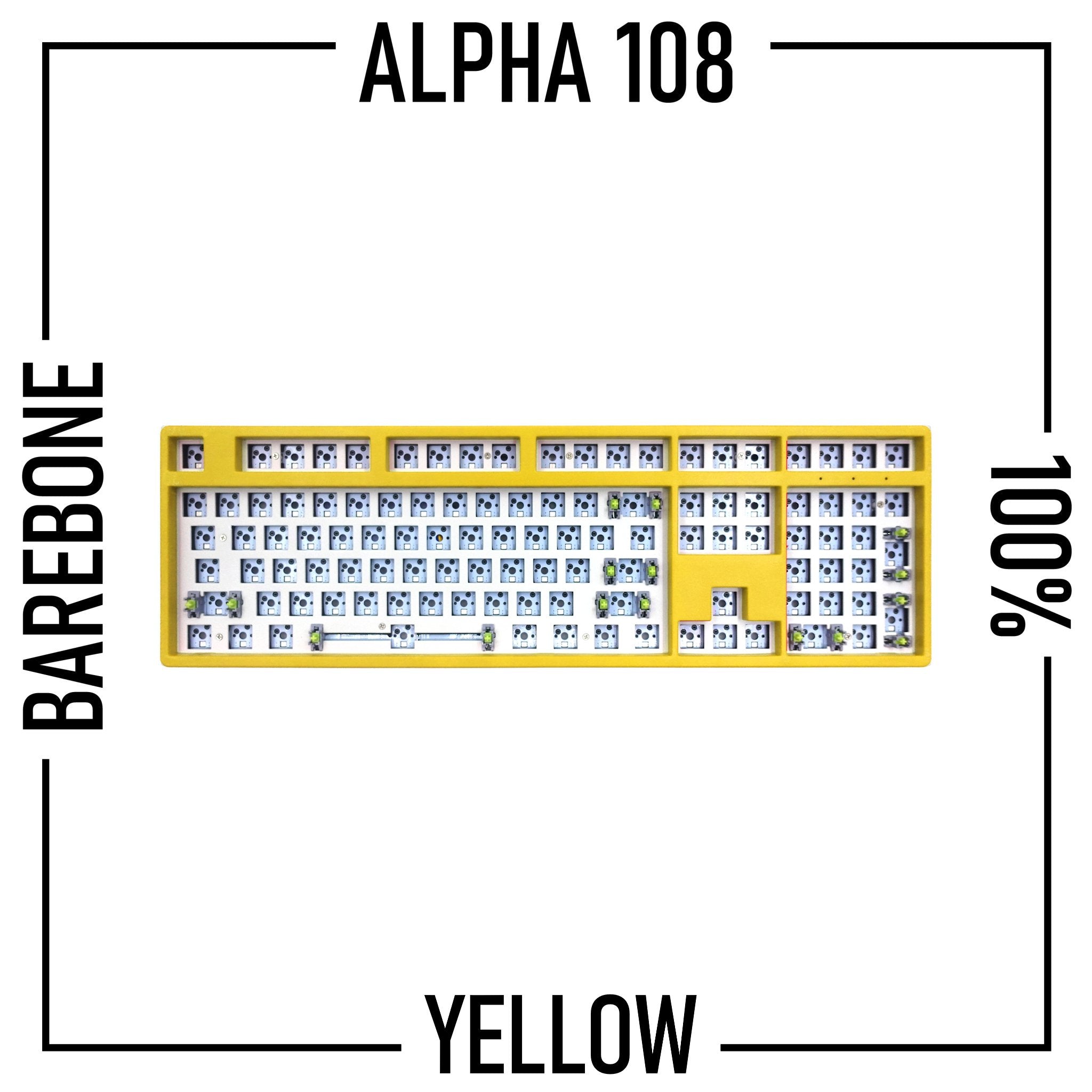 Alpha 108 - 100% Wireless Mechanical Keyboard Barebone Kit – Goblintechkeys