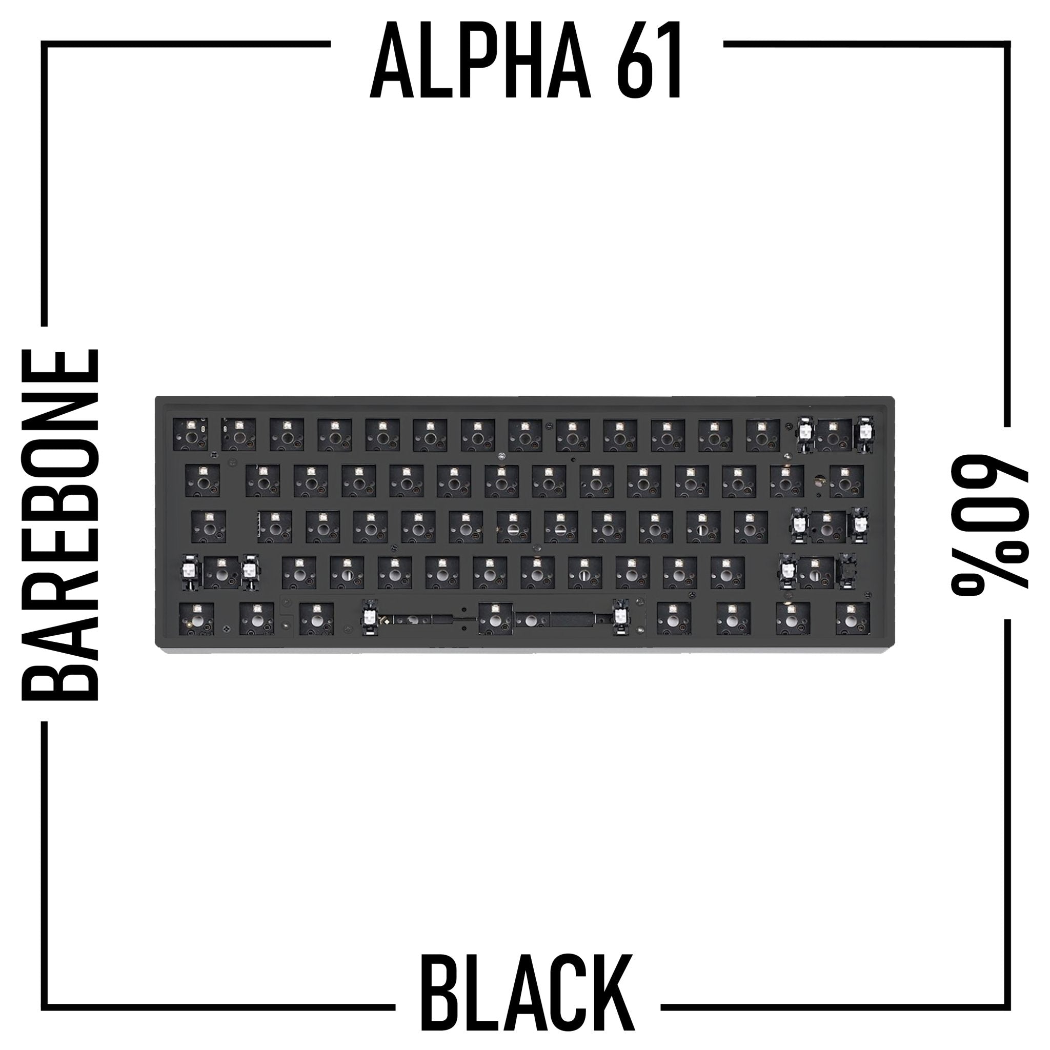 Alpha 61 - 60% Wireless Mechanical Keyboard Barebone Kit – Goblintechkeys