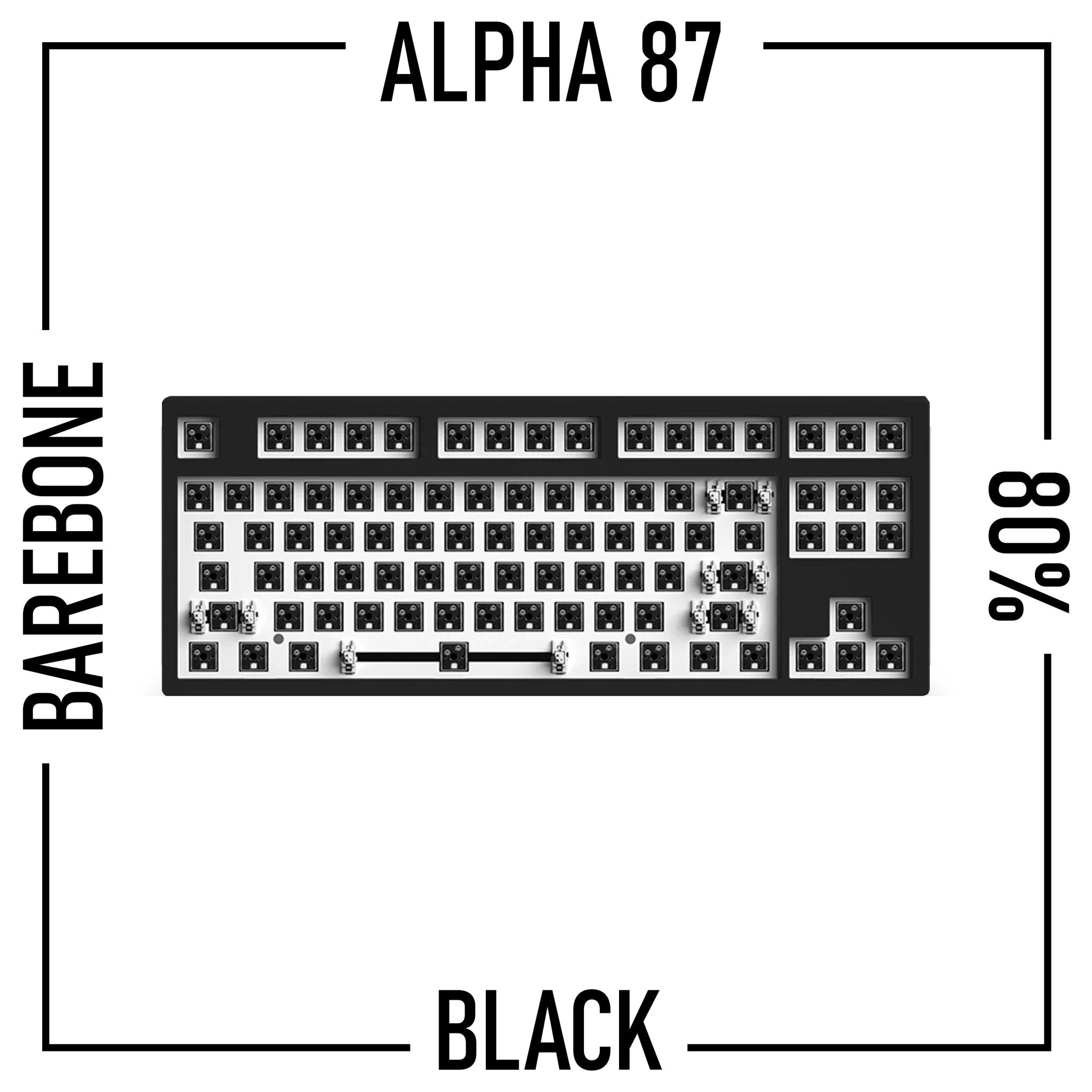 Alpha 87 - 80% TKL Wireless Mechanical Keyboard Barebone Kit ...