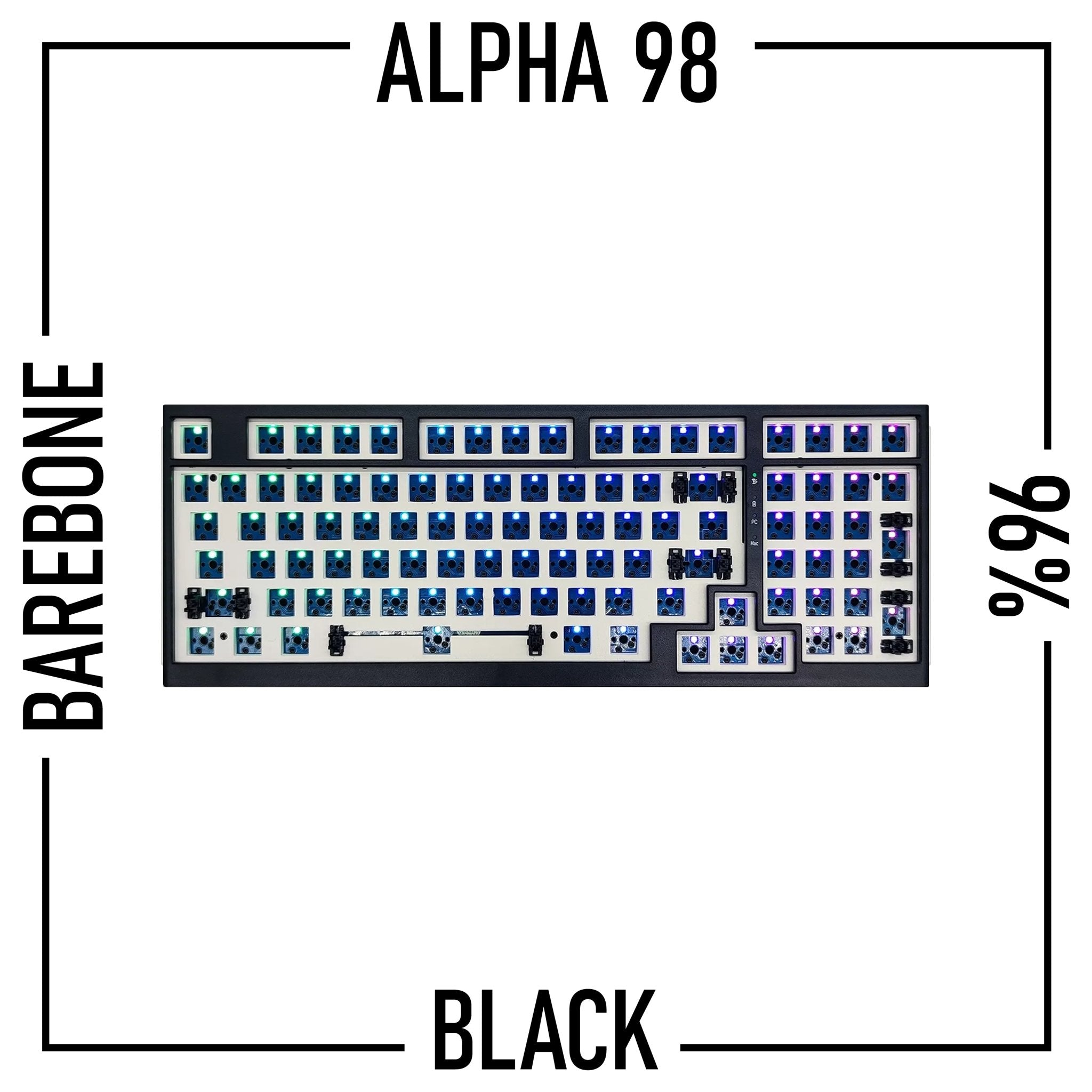 Alpha 98 - 96% Wireless Mechanical Keyboard Barebone Kit – Goblintechkeys