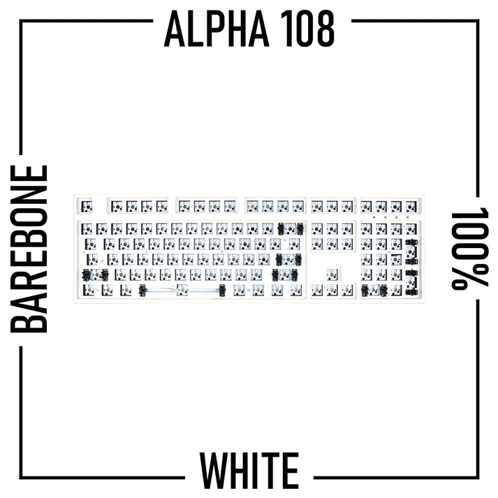 Alpha 108 - 100% Wireless Mechanical Keyboard Barebone Kit – Goblintechkeys