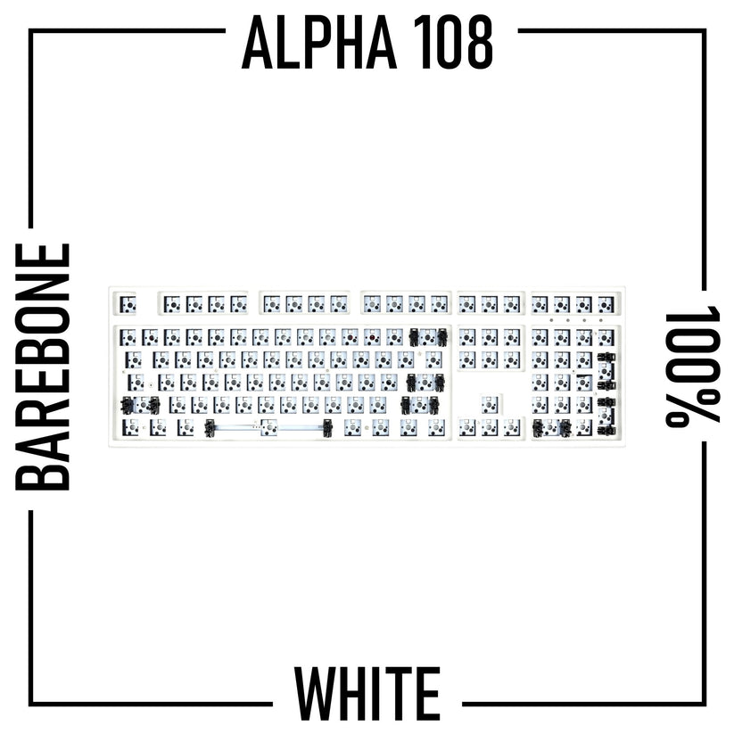 Alpha 108 - 100% Wireless Mechanical Keyboard Barebone Kit – Goblintechkeys
