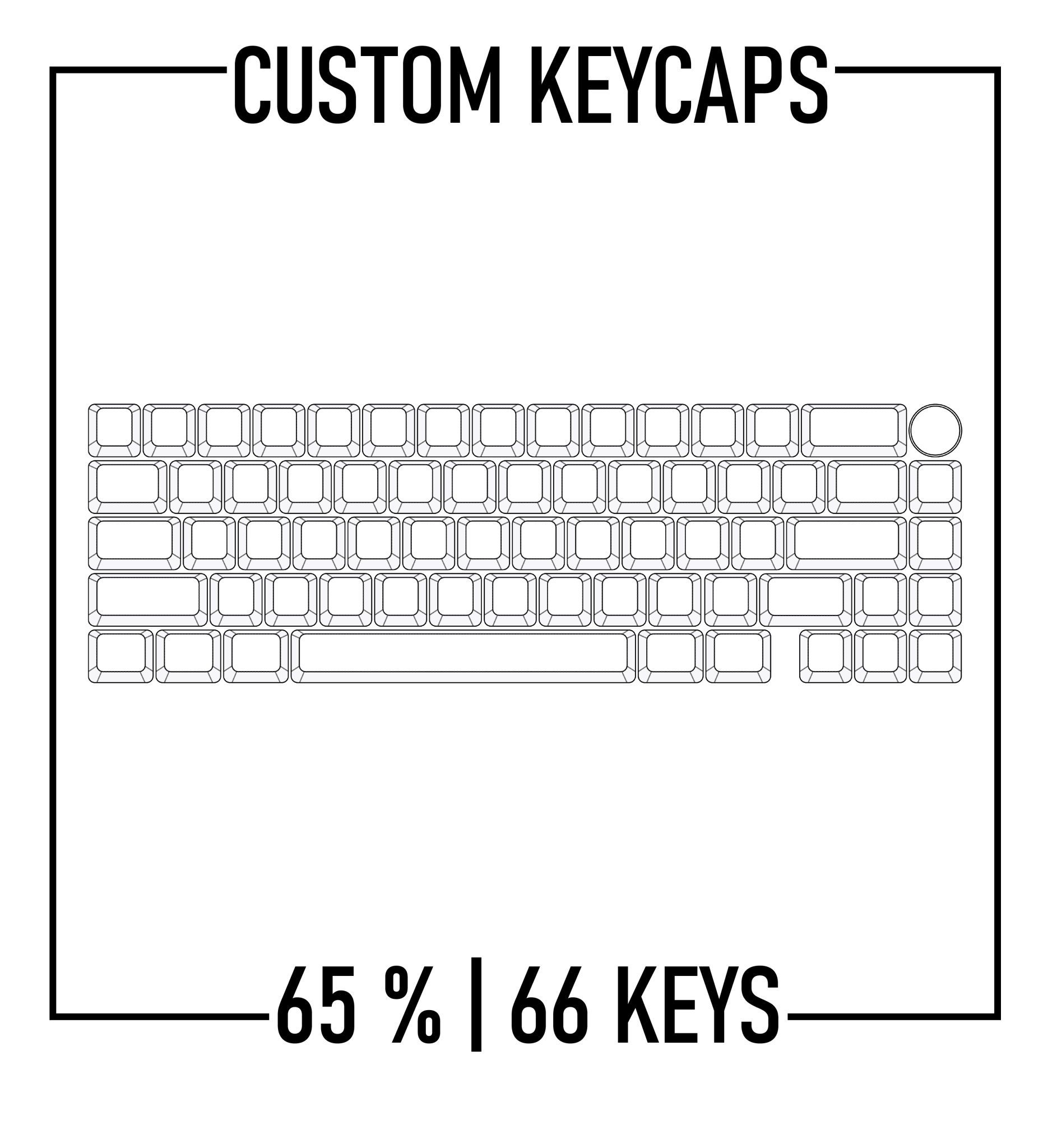 Design Studio - 65% Mechanical Keyboard Custom PBT Keycap set ( ANSI ...