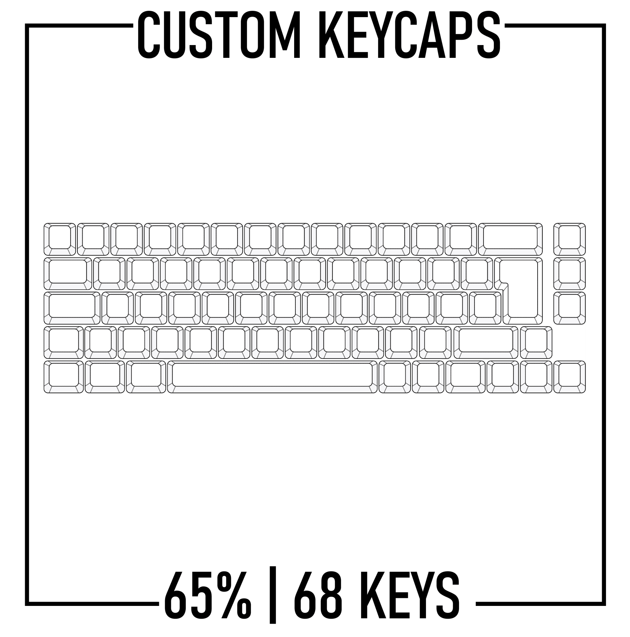 Design Studio - Ducky 65% Keyboard Custom PBT Keycap set ( ISO ...