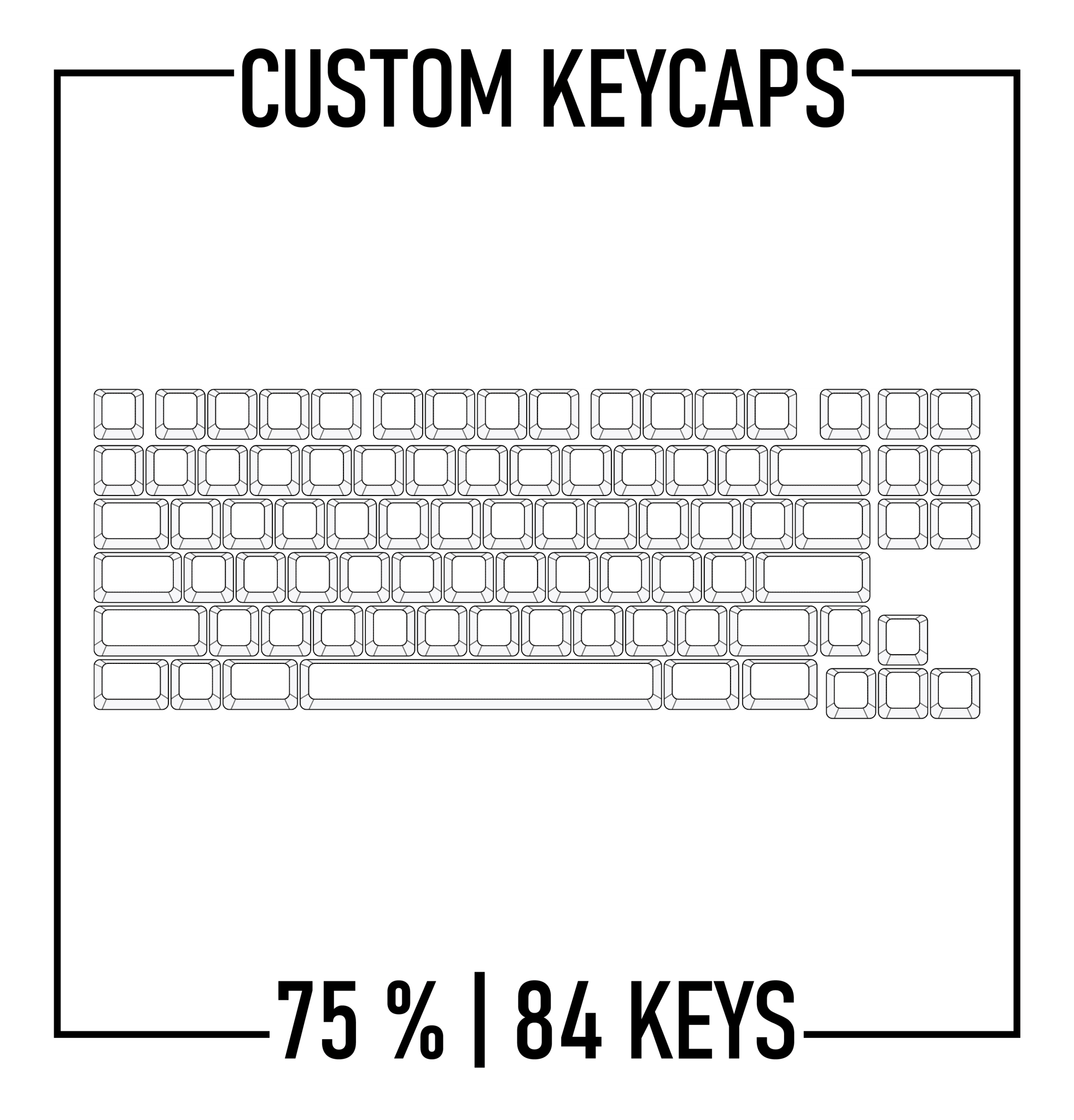 Design Studio - Odin 75% Keyboard Custom PBT Keycap set ( ANSI ...