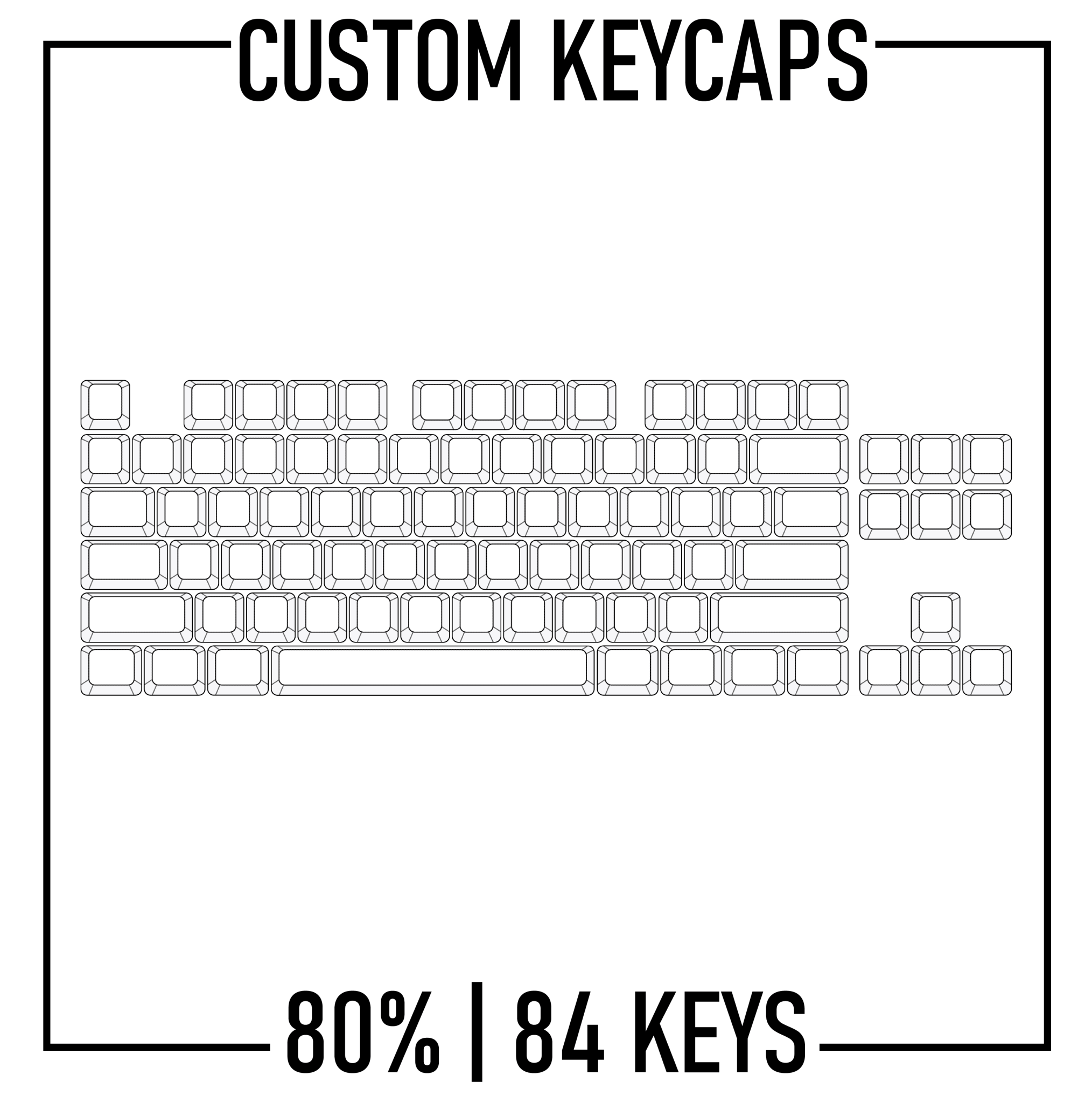 Design Studio - Yeahka 80% TKL Keyboard Custom PBT Keycap set ( ANSI ...