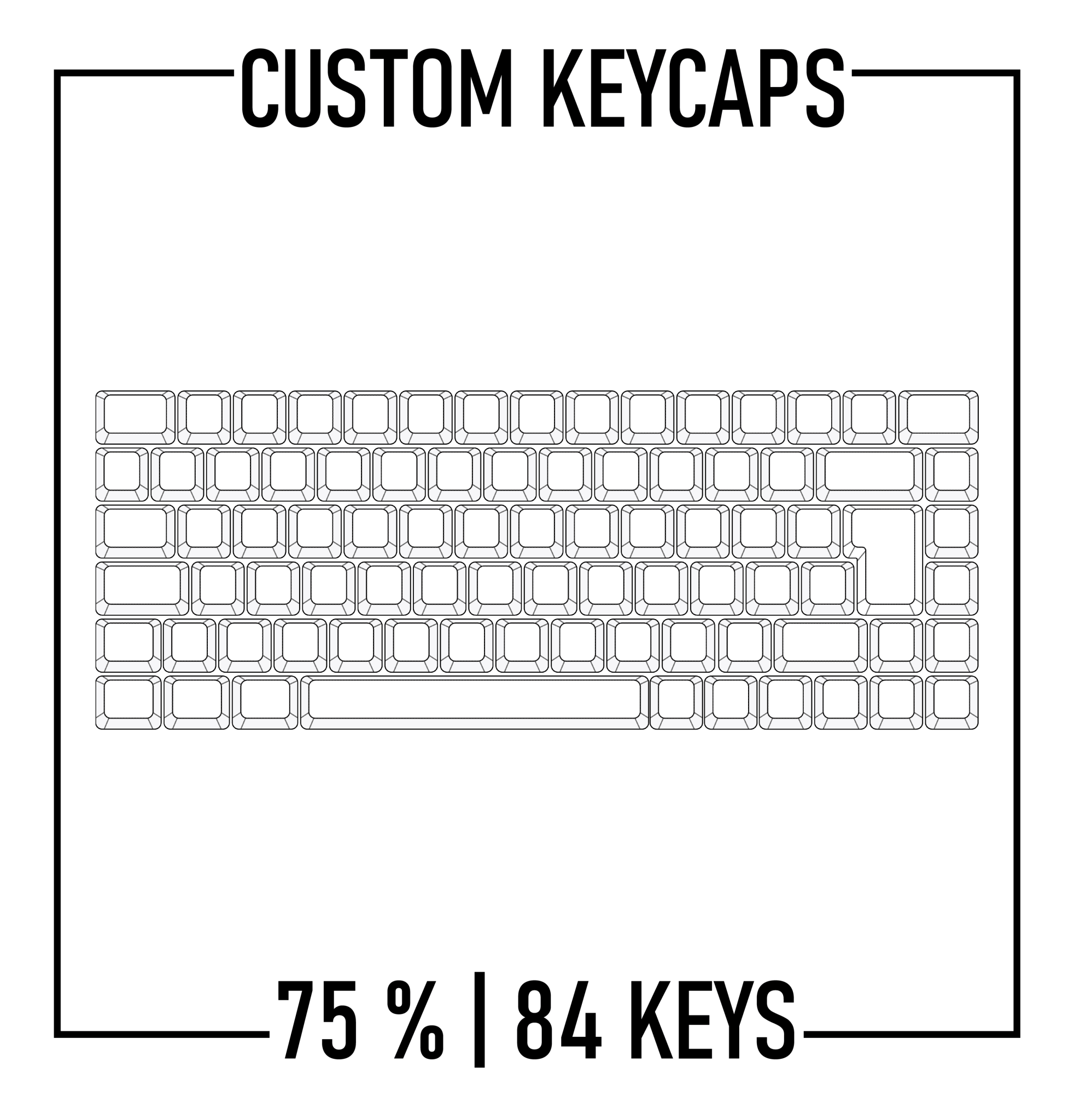 ISO Design Studio - 75% Keyboard Custom Keycap set ( ISO ) – Goblintechkeys