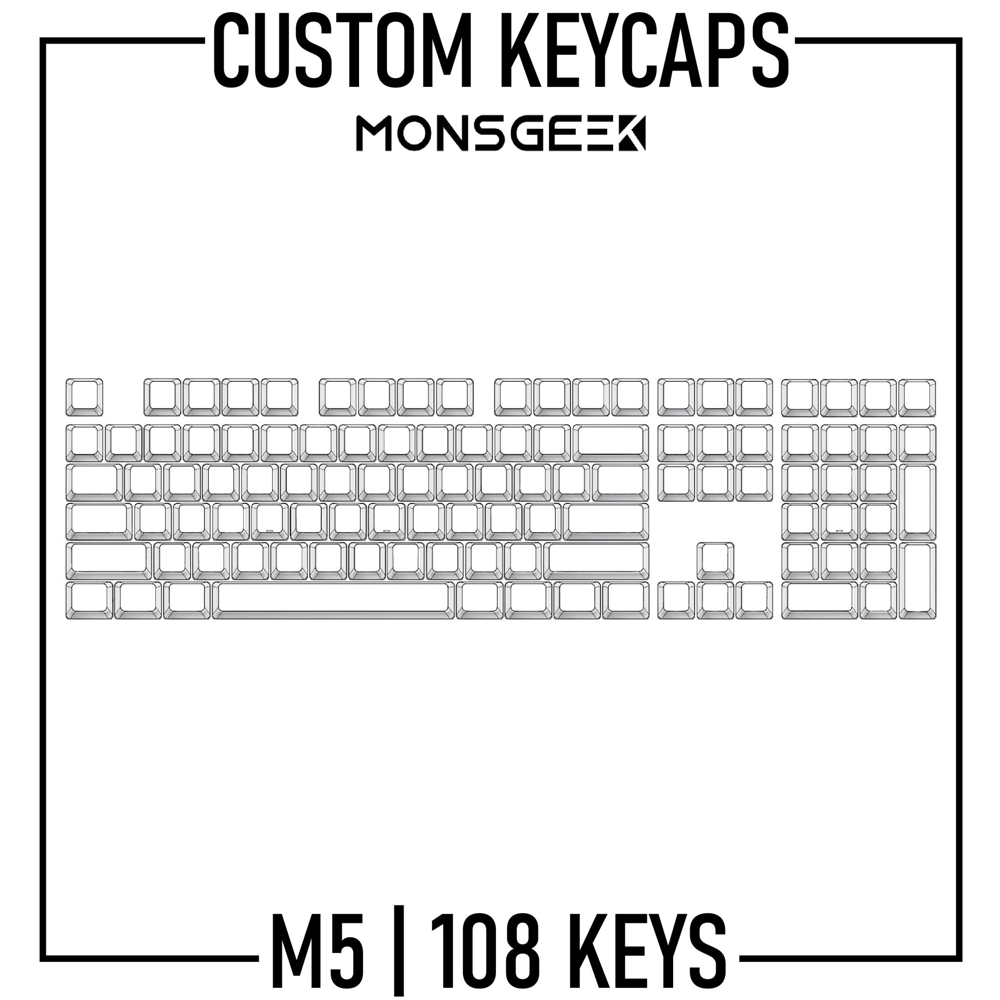 Monsgeek M5 Keyboard Custom Keycaps ( ANSI | 108 Keys ) – Goblintechkeys