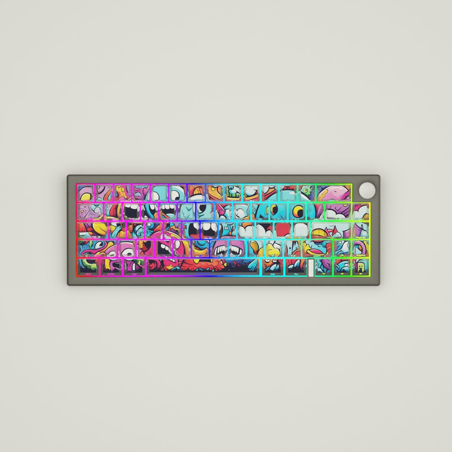 Nachocustomz GMK67 Keyboard(65% Mechanical Keyboard with knob ...