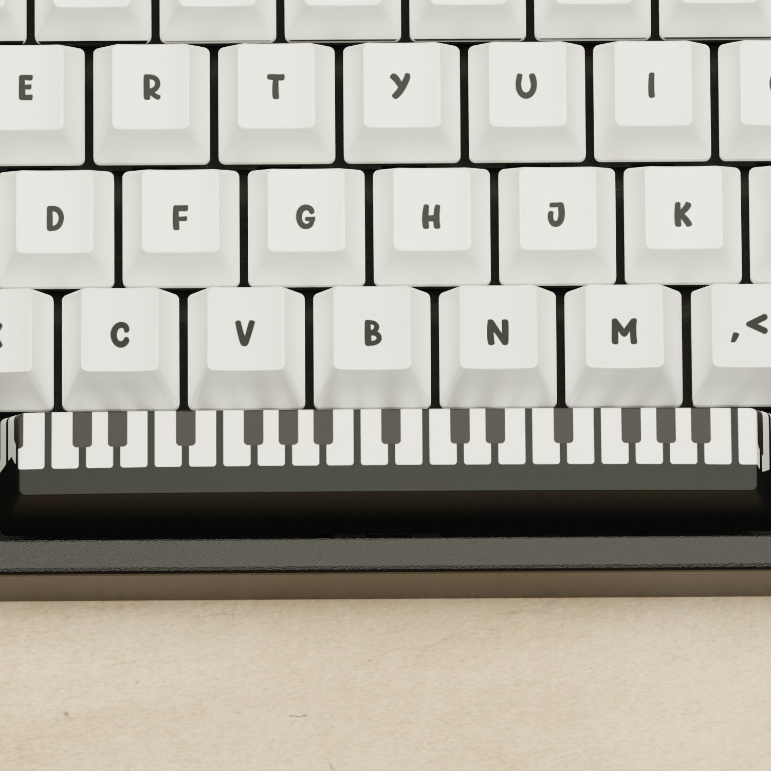 Piano Keycaps | Black & White Keycap Sets Keyboard – Goblintechkeys