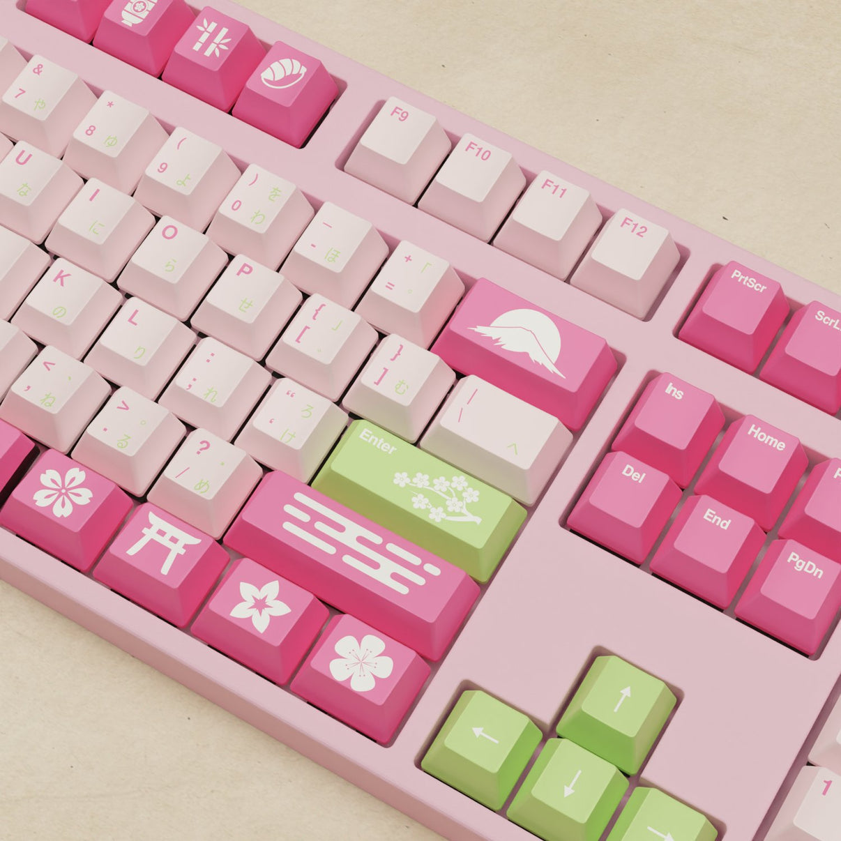 Sakura Keycaps | Japanese Flower Pink Keycaps – Goblintechkeys