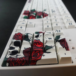 Add an Edgy Touch with Skull & Roses Keycaps – Goblintechkeys